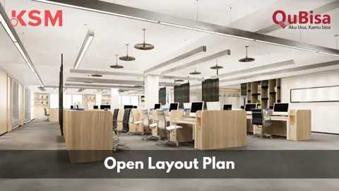 Open Layout Plan untuk Perkantoran