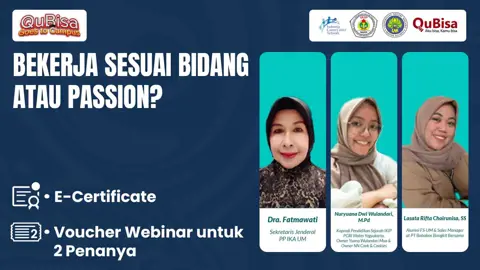 Bekerja Sesuai Bidang atau Passion?