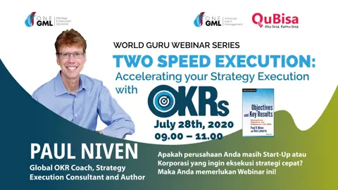 TWO SPEED EXECUTION: Accelerating your Strategy Execution with OKRs